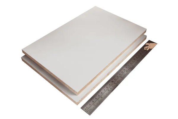 Riga Mel White Melamine Baltic Birch Plywood 2440x1220x12mm (Pack of 3 ...
